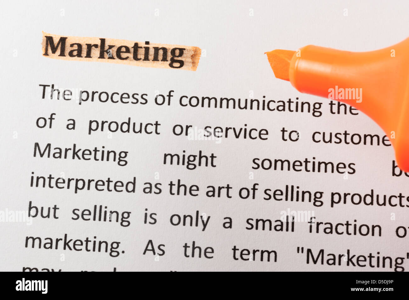 Marketing paper hi-res stock photography and images - Alamy