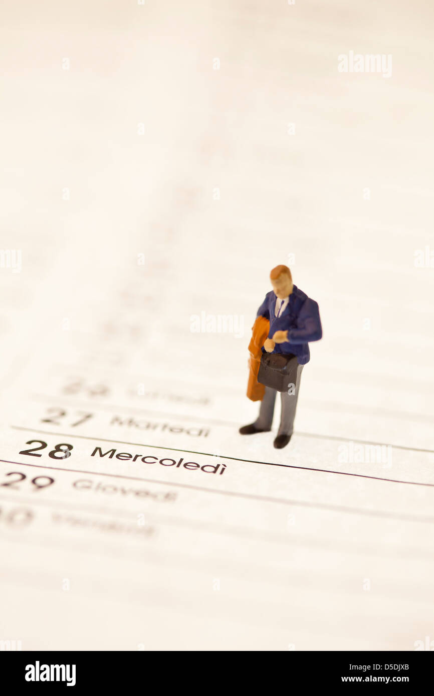 man on calendar Stock Photo - Alamy