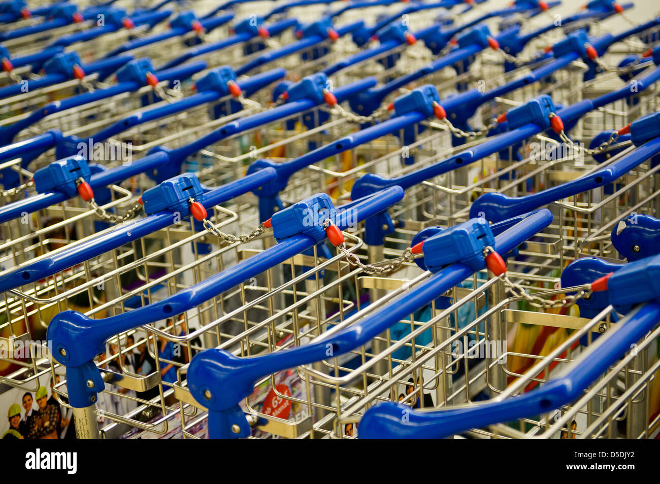 Berlin, Germany, Close-up of Baggage car at the airport Berlin-Tegel ...