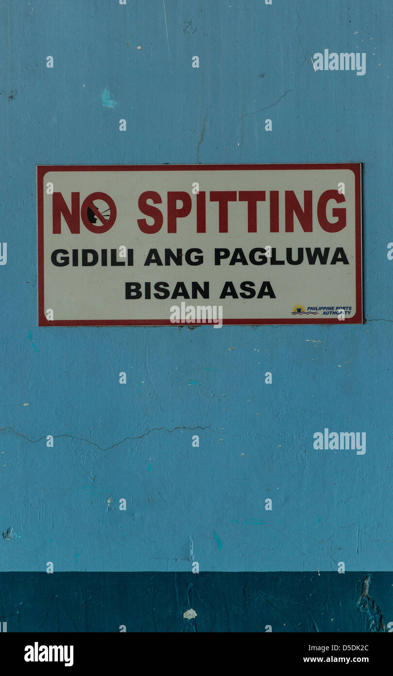 No spitting sign hi-res stock photography and images - Alamy