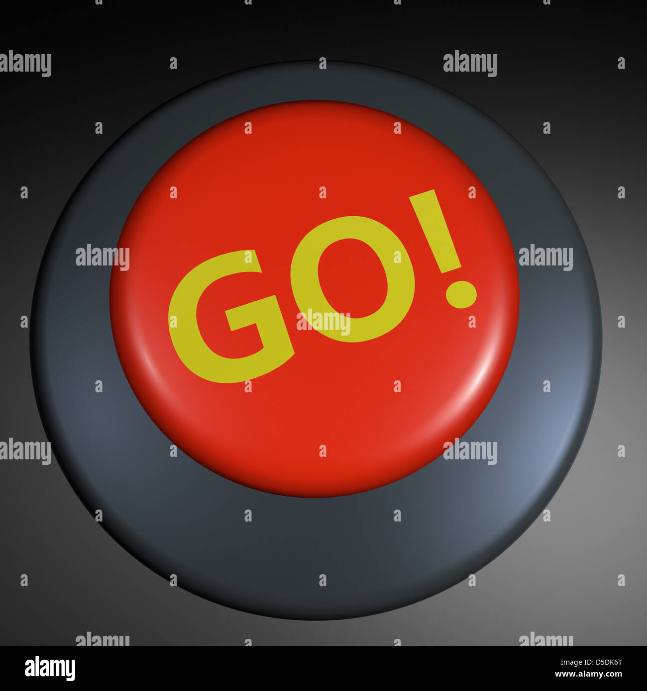 Red go button 3d hi-res stock photography and images - Alamy