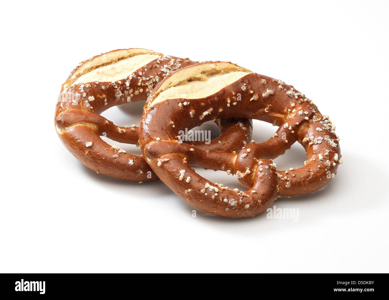 traditional German bread(bretzel) isolated on a white background Stock ...