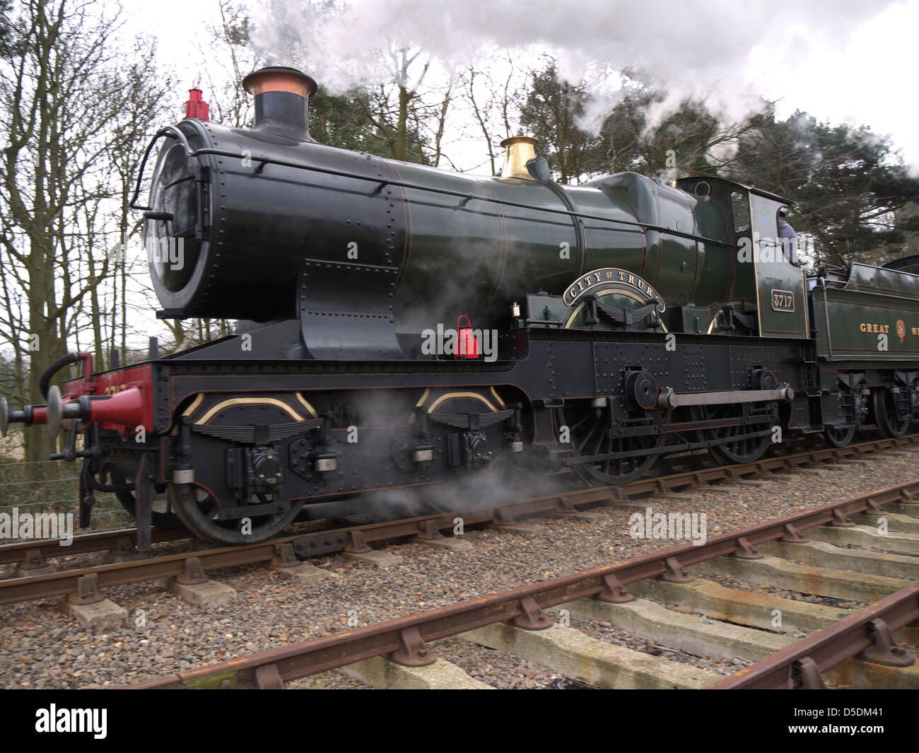 Steam loco "City of Truro" on route to Weybourne, North Norfolk Railway ...