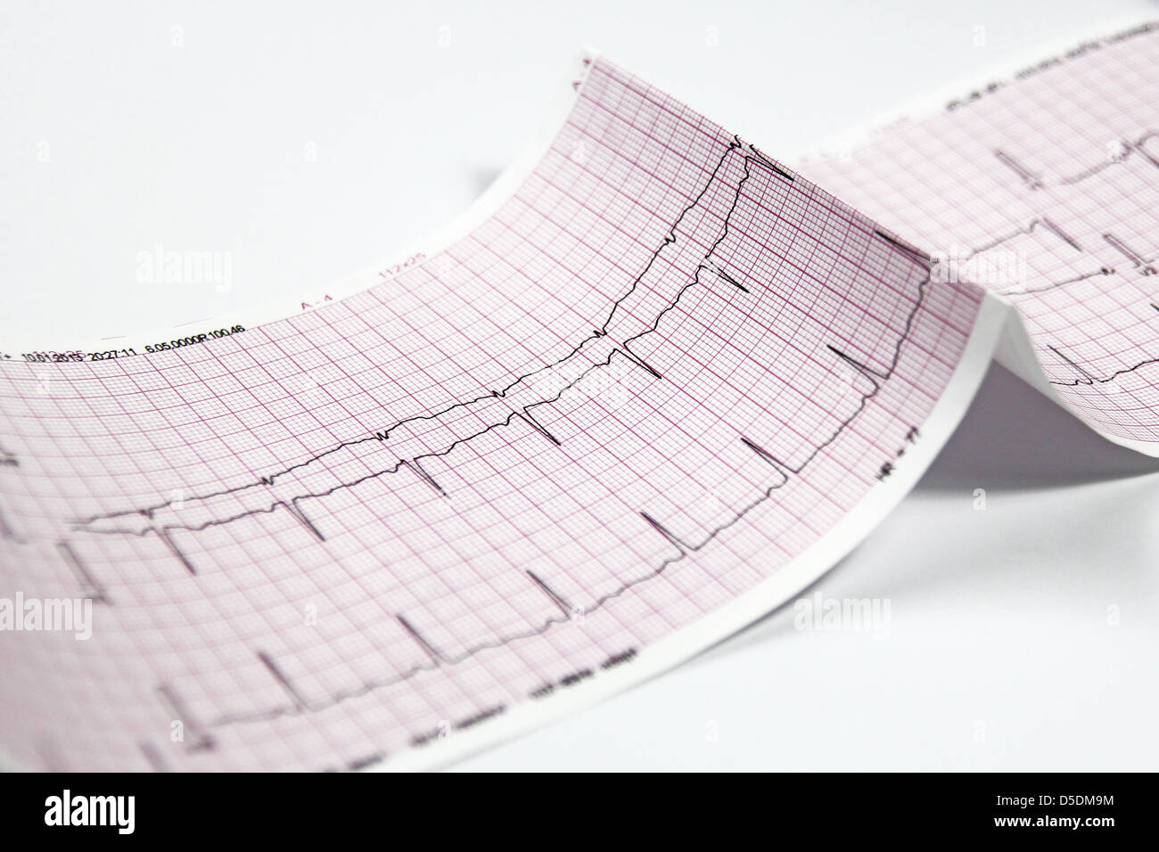 Electrocardiogram, heart EKG test Stock Photo - Alamy
