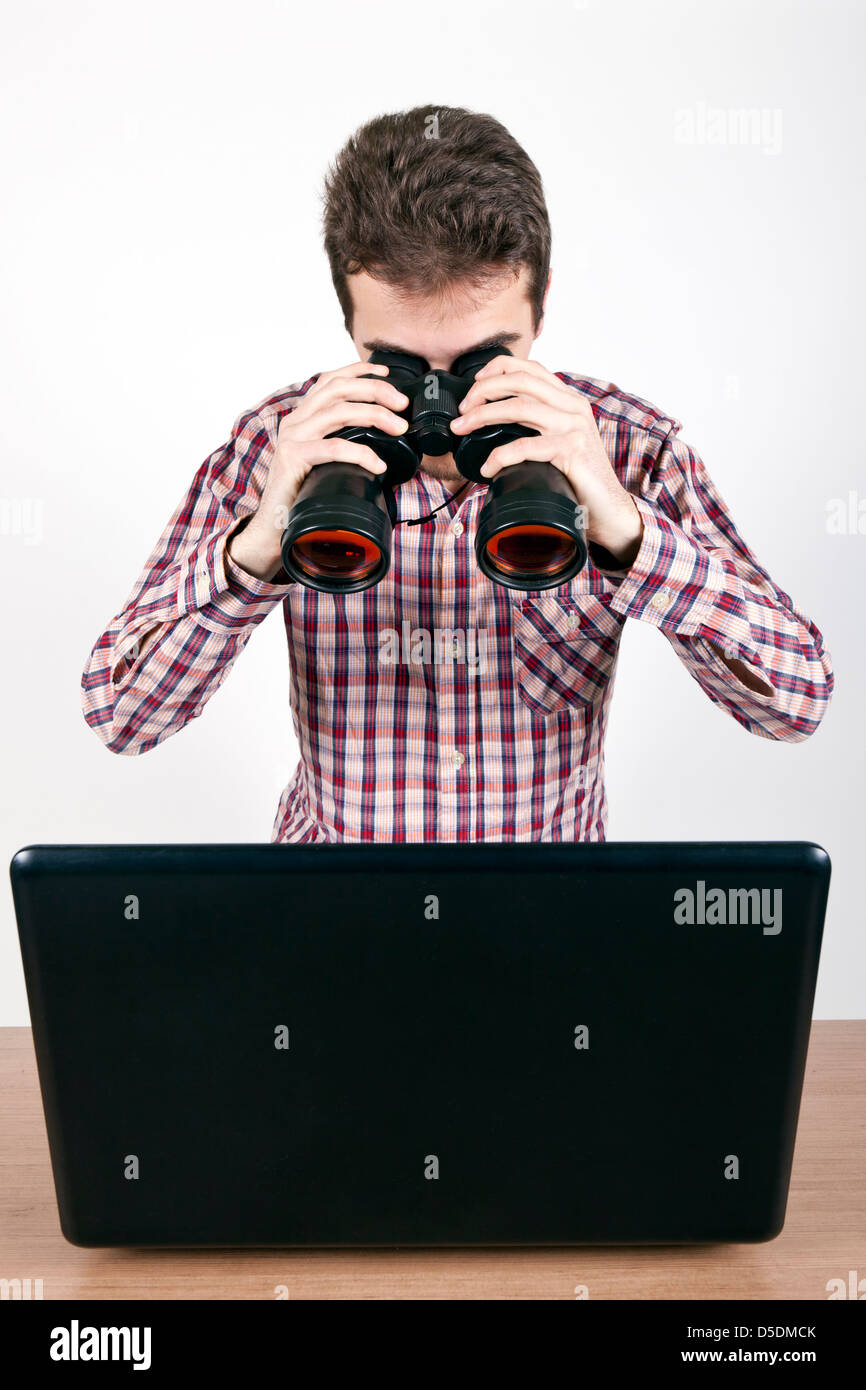 Professional suit binoculars hi-res stock photography and images - Alamy