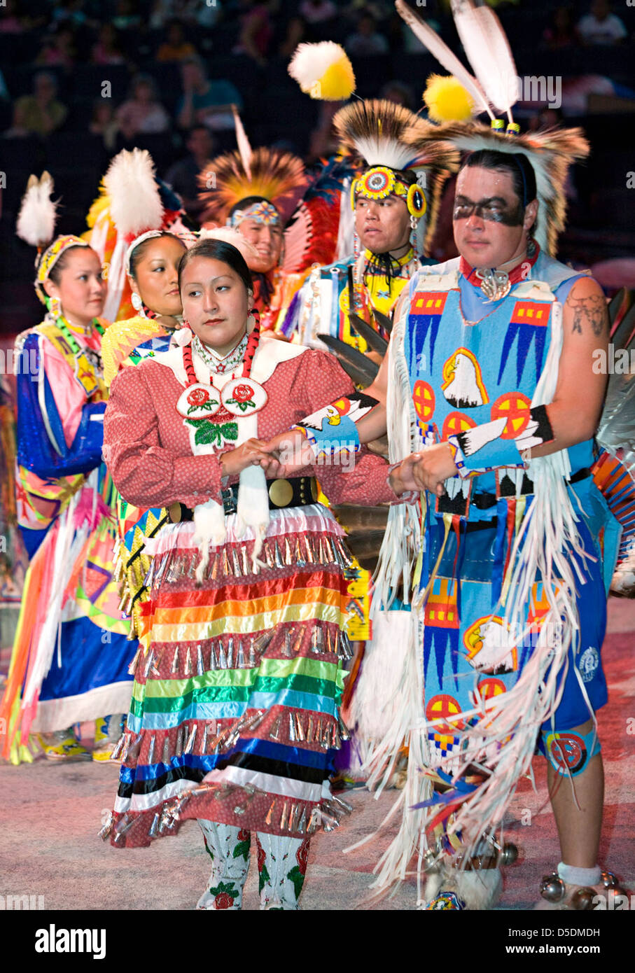 A photograph taken at the 2007 Powwow, showcasing Native American ...