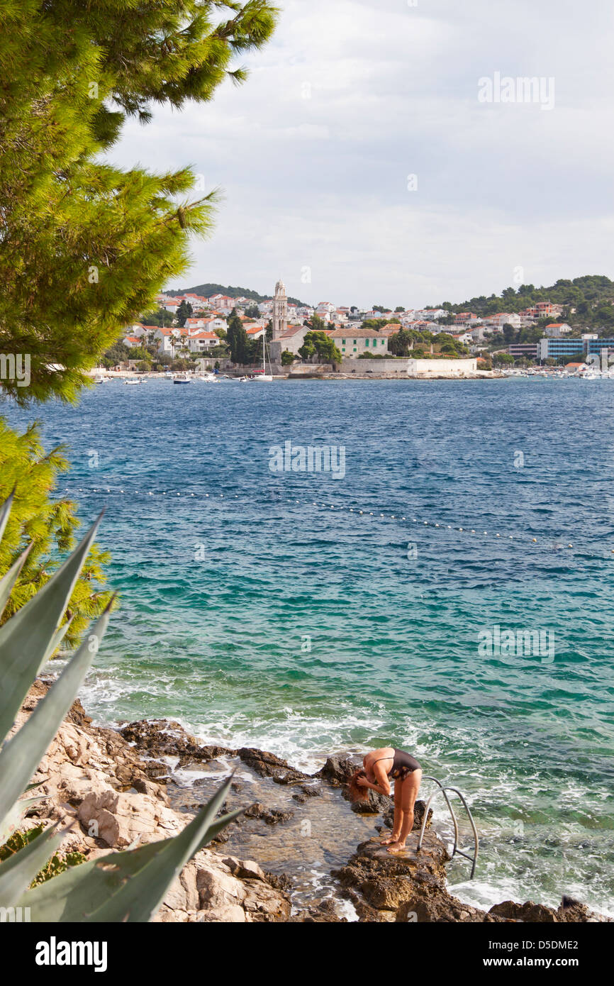 Female swimmer ocean hi-res stock photography and images - Alamy
