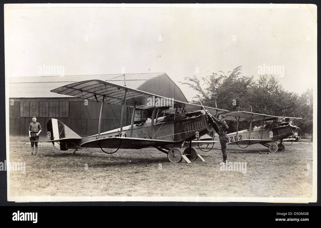 Curtiss Jenny JN-4H biplanes, used during the early 20th century ...