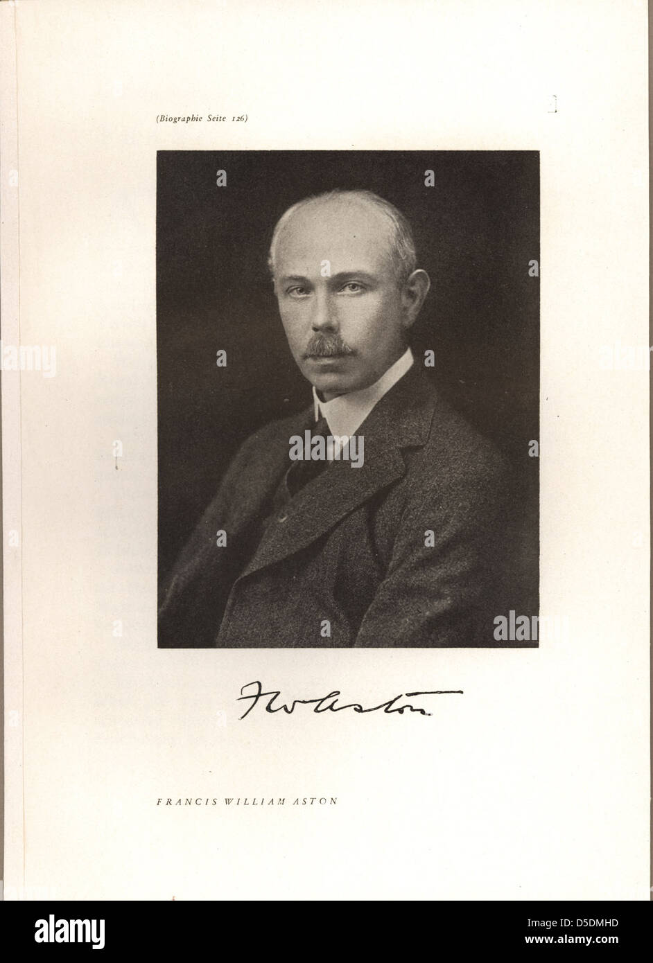 This portrait of Francis William Aston, a chemist and physicist who won ...