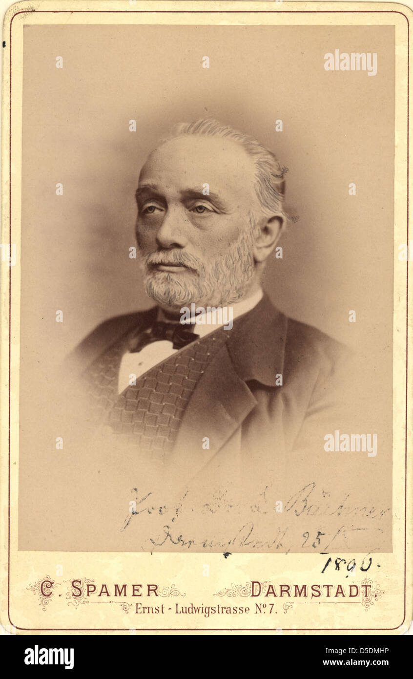 A portrait of Ludwig Friedrich Karl Christian Buechner (1824-1899), a ...