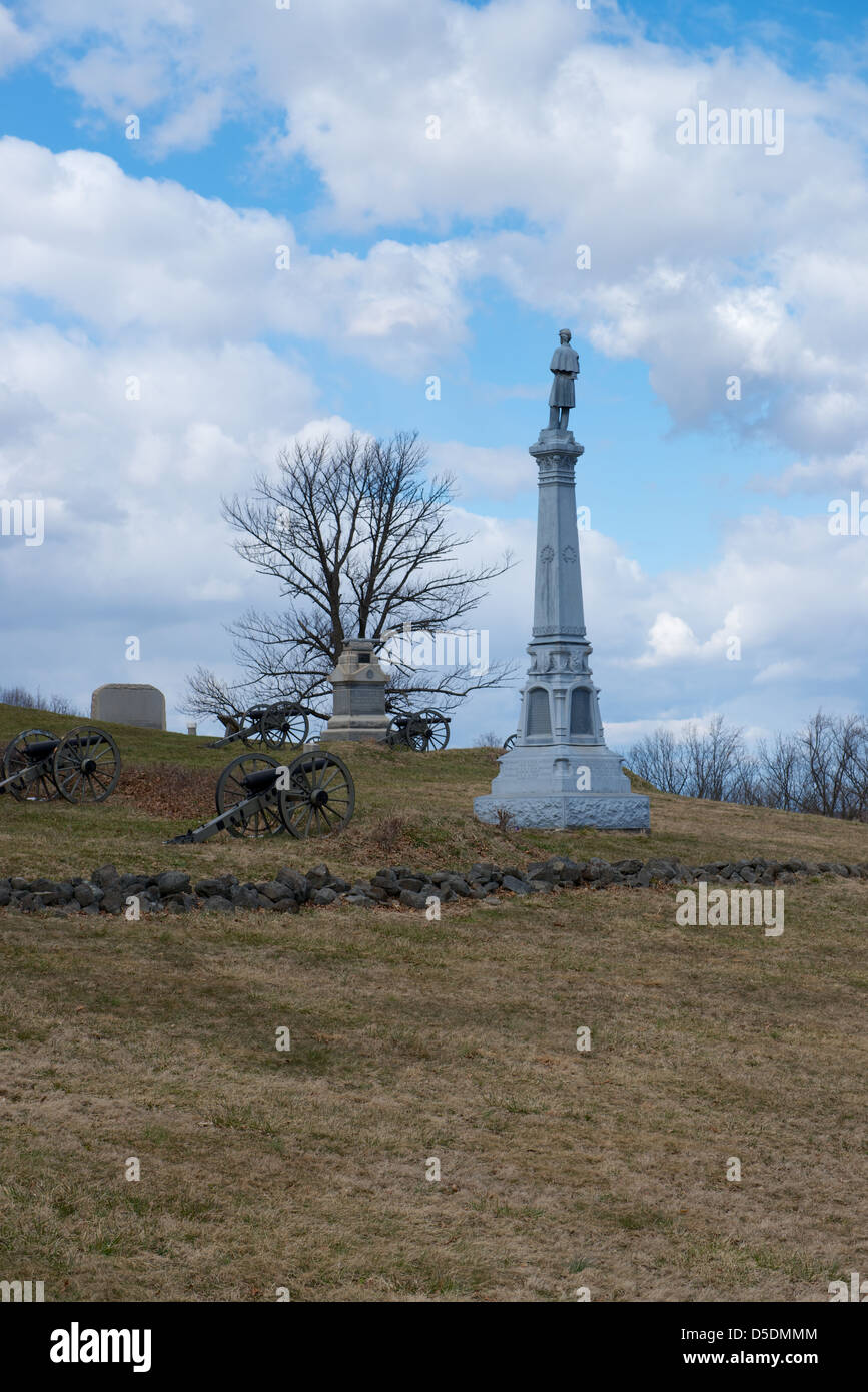 Gettysburg National Military Park in Gettysburg, Pennsylvania Stock ...