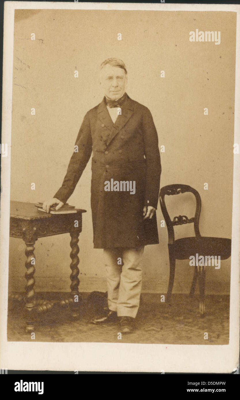 A portrait of British astronomer George Biddell Airy, who served as ...