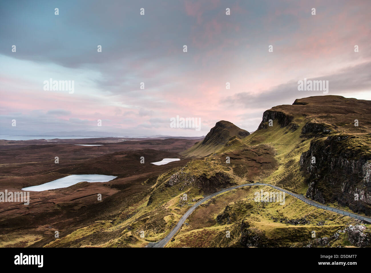 Trotternish Ridge at the Quiraing on the Isle of Skye in Scotland Stock ...