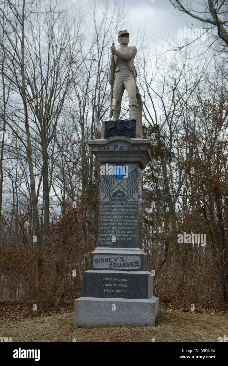 Gettysburg National Military Park in Gettysburg, Pennsylvania Stock ...