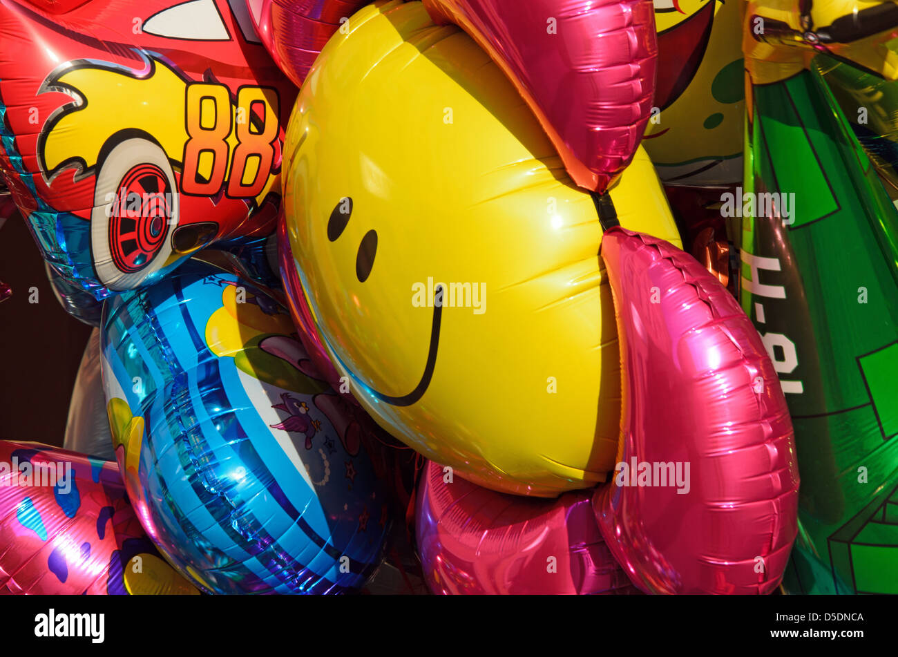 Photo of colorful, funny balloons Stock Photo - Alamy