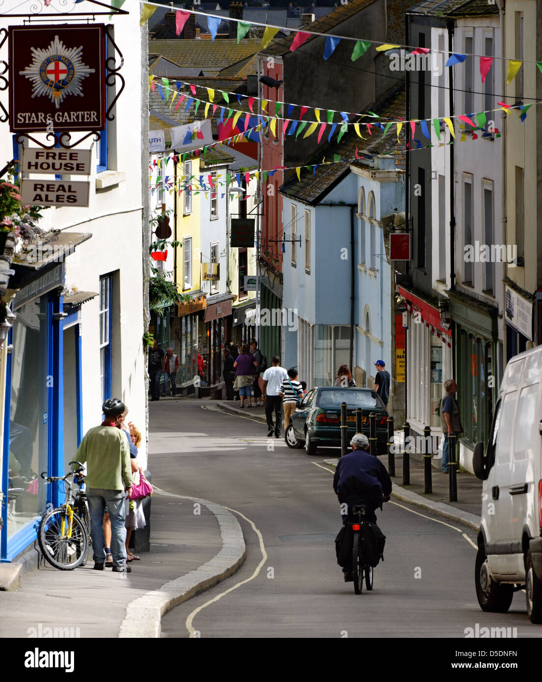Falmouth high street falmouth cornwall hi-res stock photography and ...