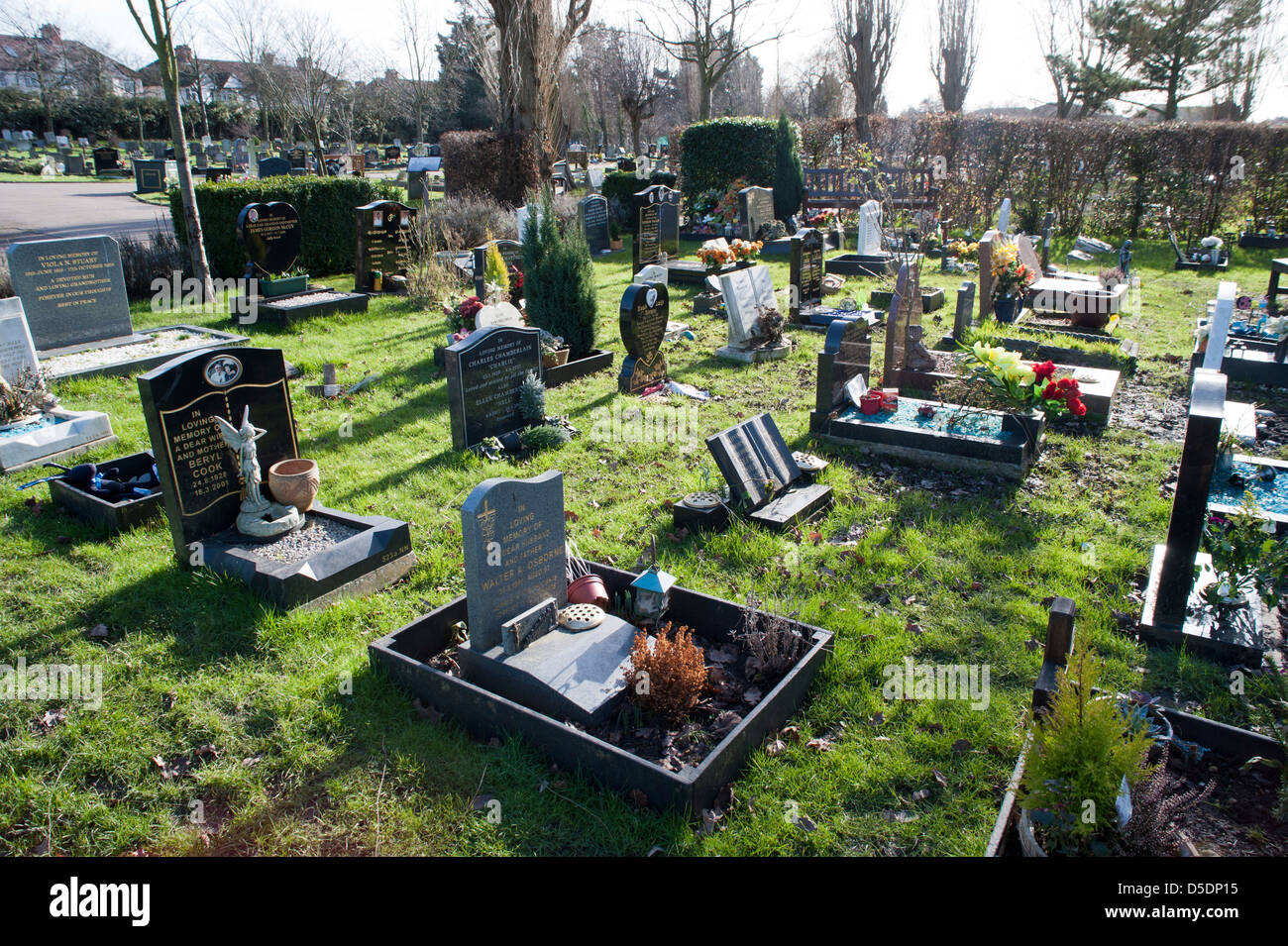 Alperton cemetery London Stock Photo - Alamy