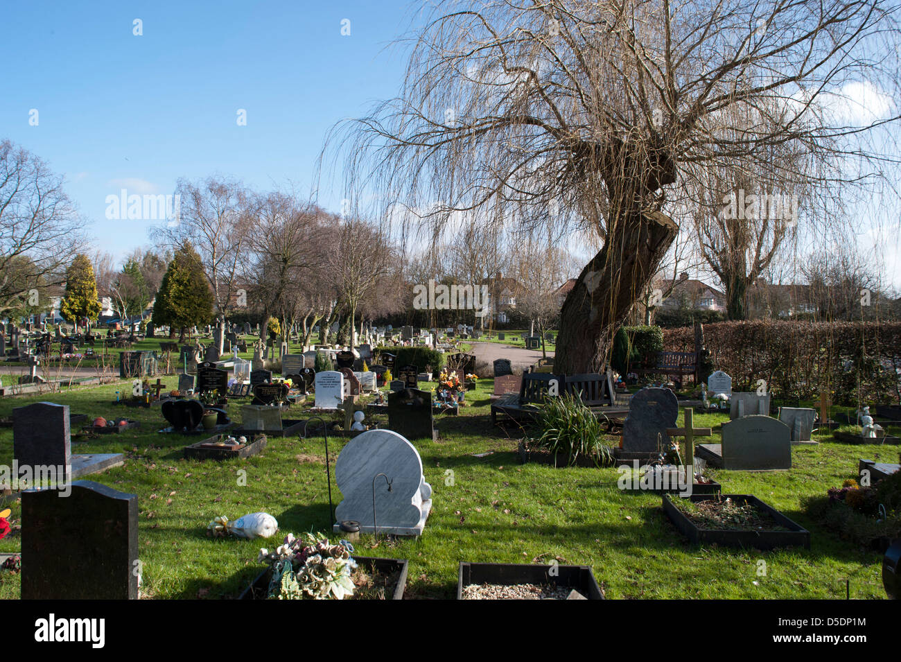 Alperton cemetery London Stock Photo - Alamy
