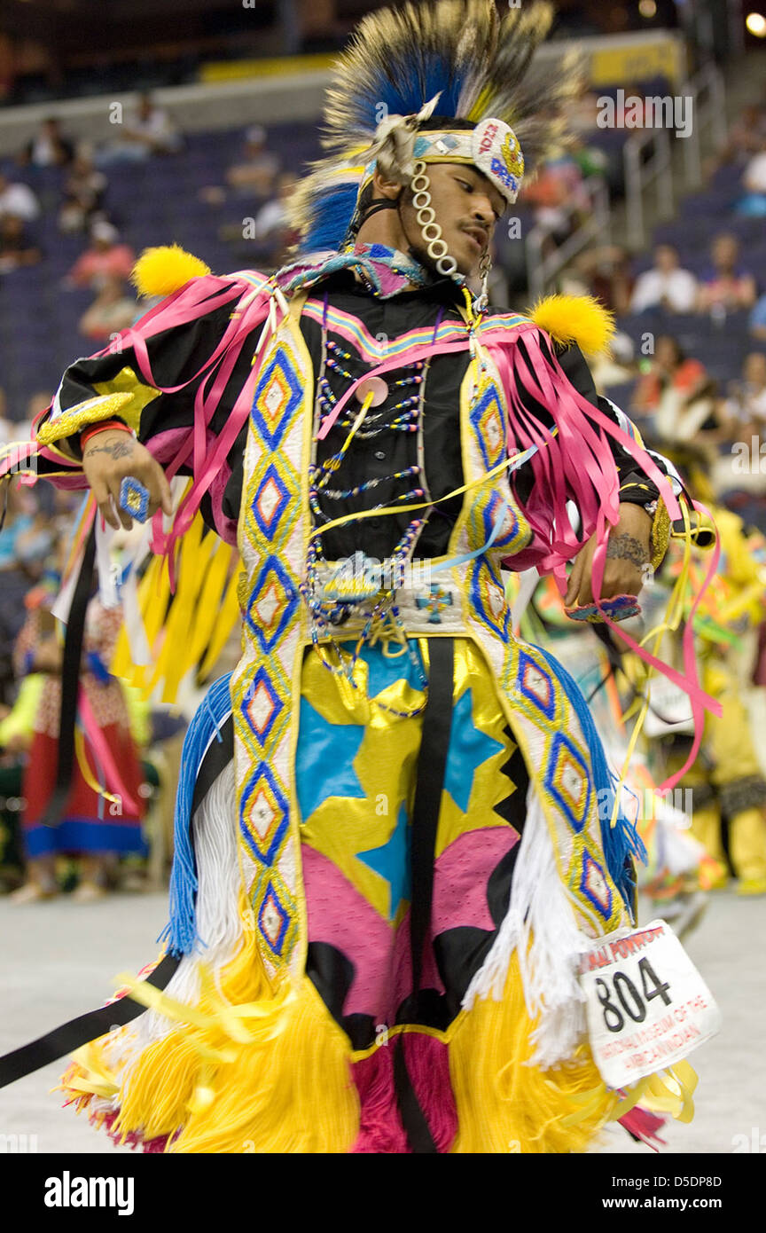 A photograph from the 2005 National Powwow, showcasing Native American ...