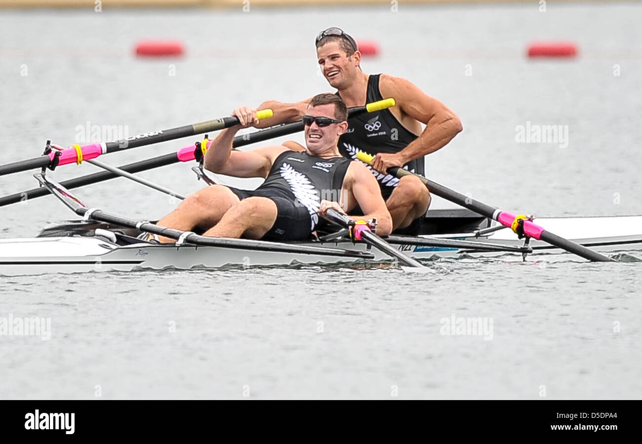 Nathan Cohen and Joseph Sullivan (NZL) celebrate winning the Men's ...