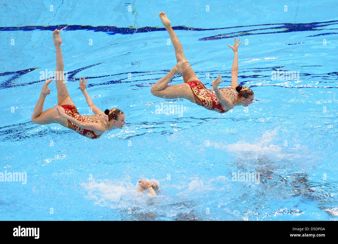 Russian Federation. Synchronised Swimming team Stock Photo - Alamy