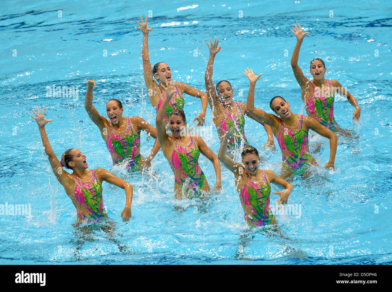 Egypt. Synchronised Swimming team Stock Photo - Alamy