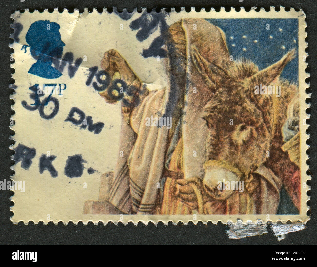 UK - CIRCA 1984: A stamp printed in UK shows image of The arrival in ...