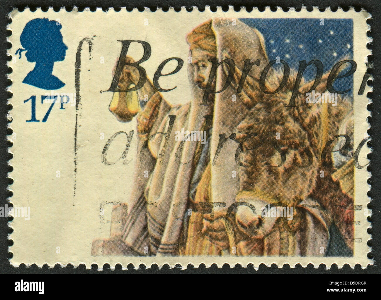 UK - CIRCA 1984: A stamp printed in UK shows image of The arrival in ...