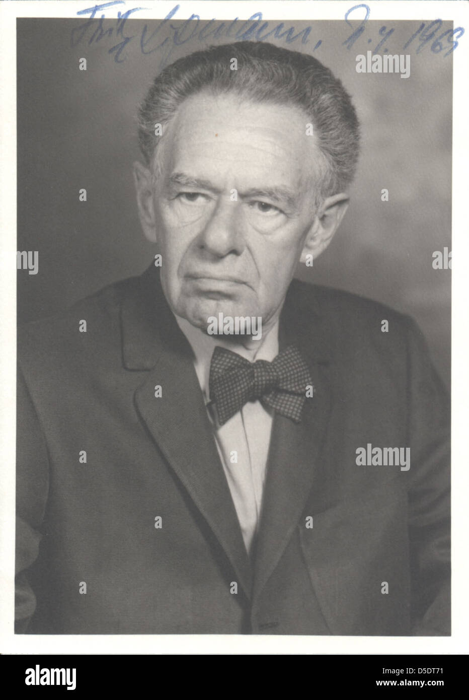A portrait of Fritz Albert Lipmann (1899-1986), a biochemist known for ...