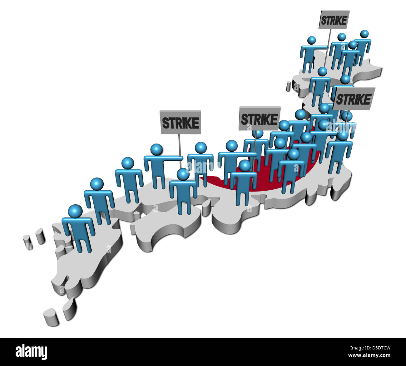 Japan workers crowd hi-res stock photography and images - Alamy
