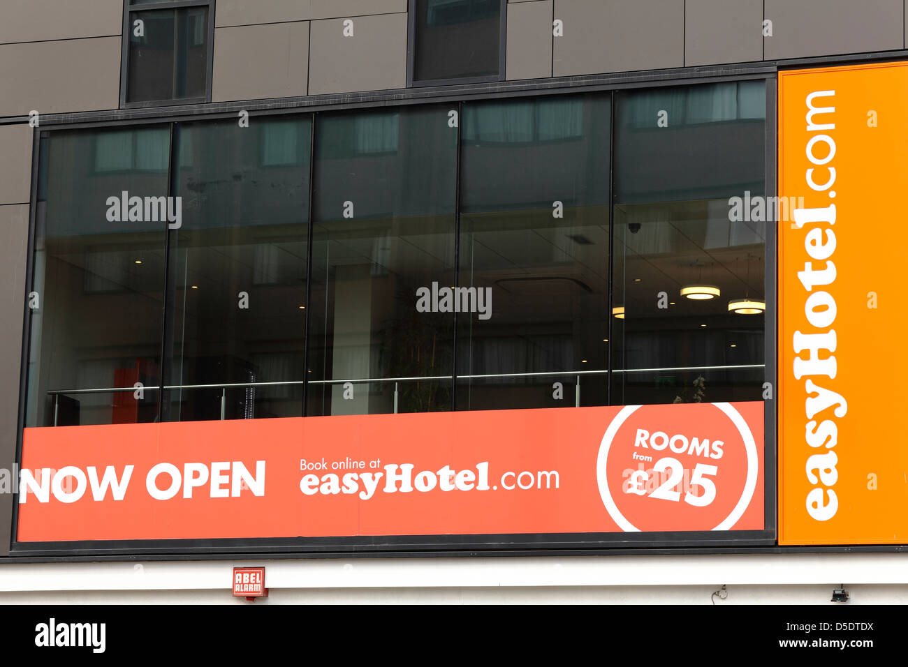 Easy Hotel sign in Glasgow city centre, Cambridge Street, Scotland, UK ...