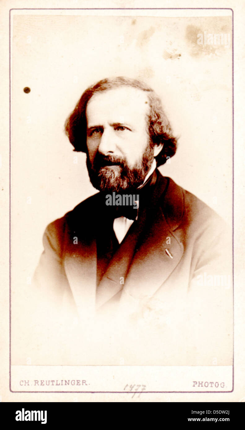 This portrait shows Armande-Hippolyte-Louis Fizeau, a French physicist ...