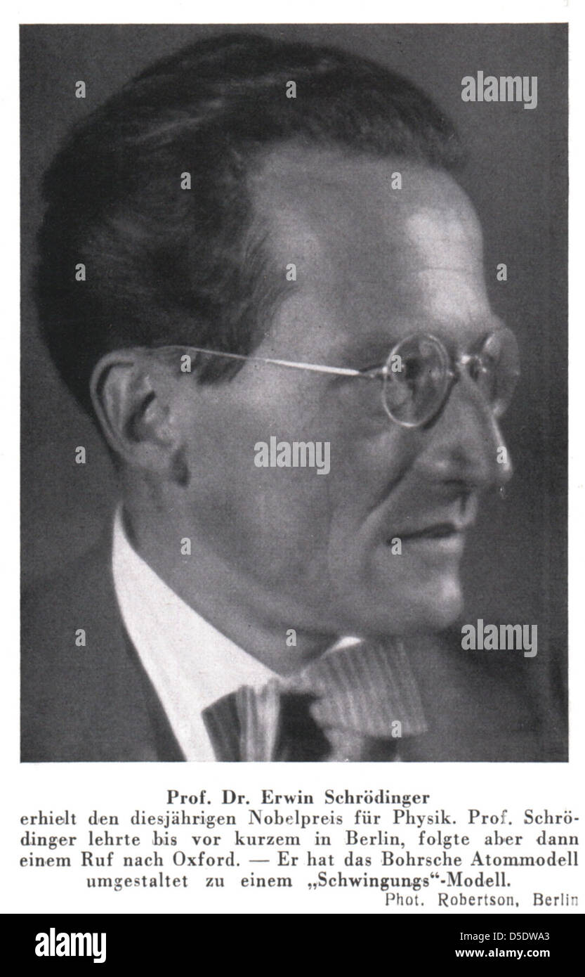 Erwin schrodinger hi-res stock photography and images - Alamy