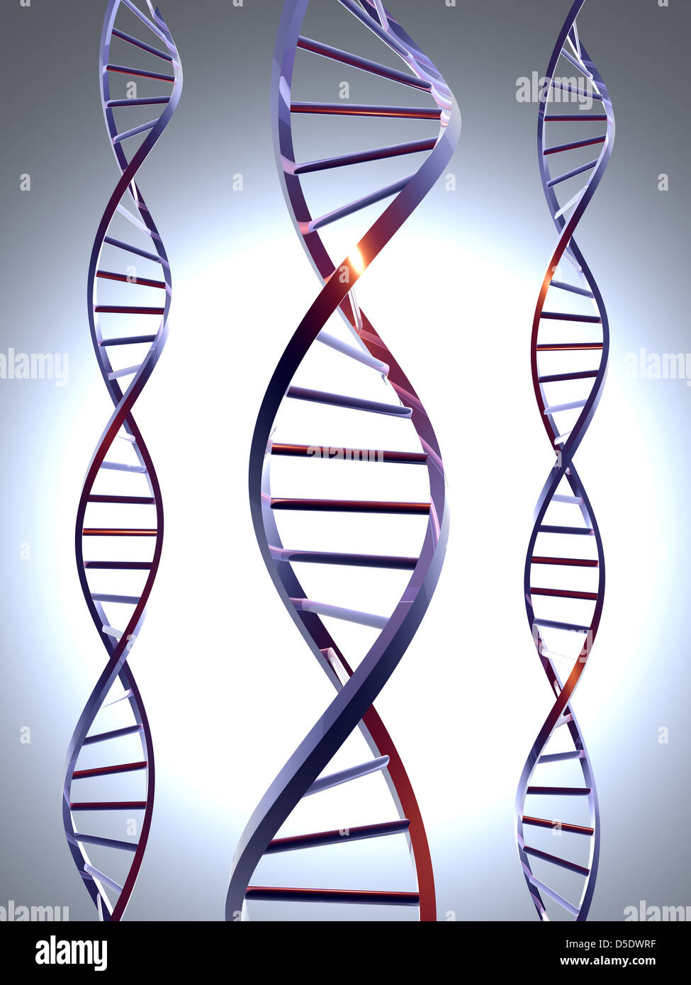 3D rendered double Helix / DNA Stock Photo - Alamy