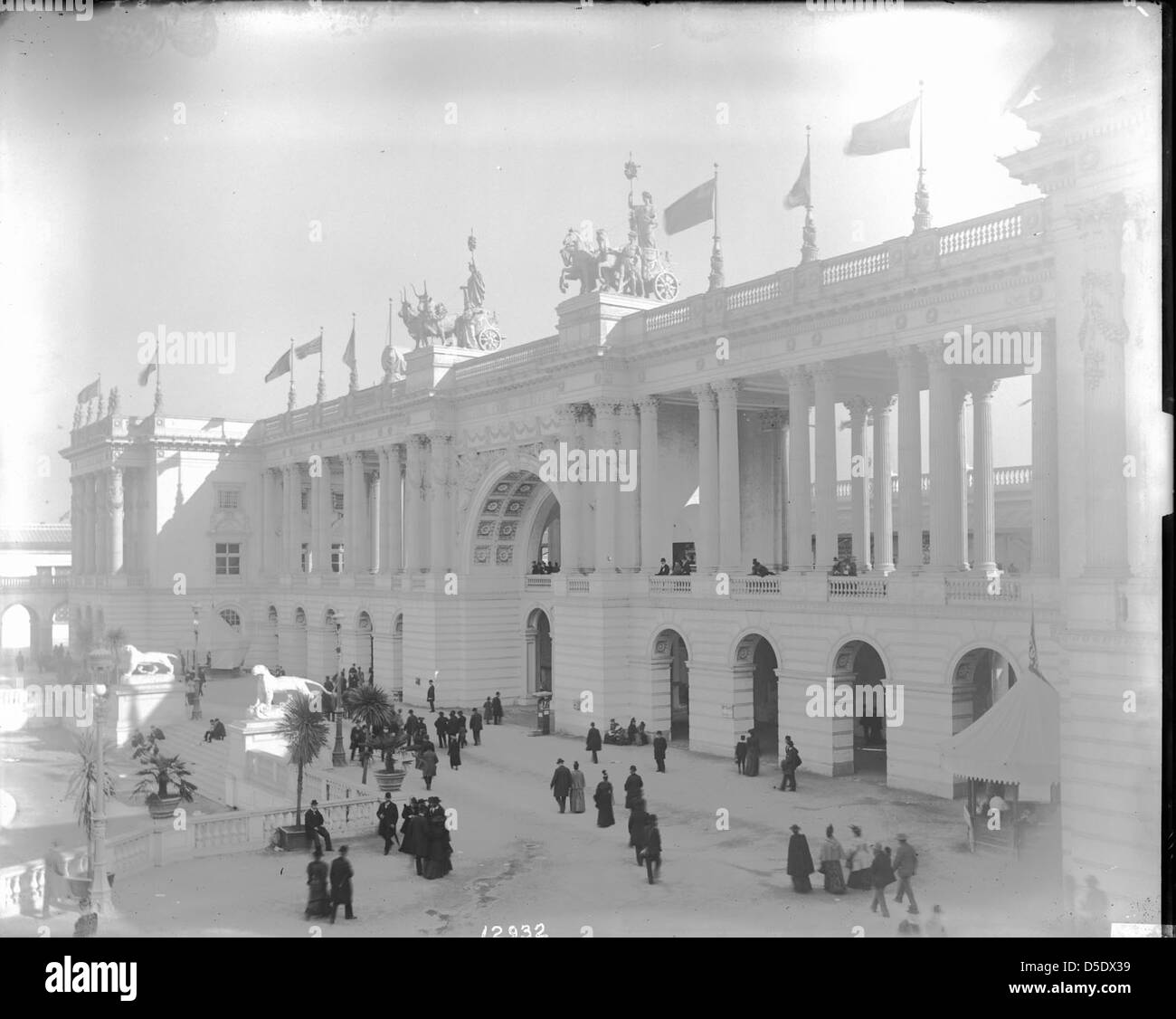 The 1893 Chicago World's Columbian Exposition is captured in this black ...
