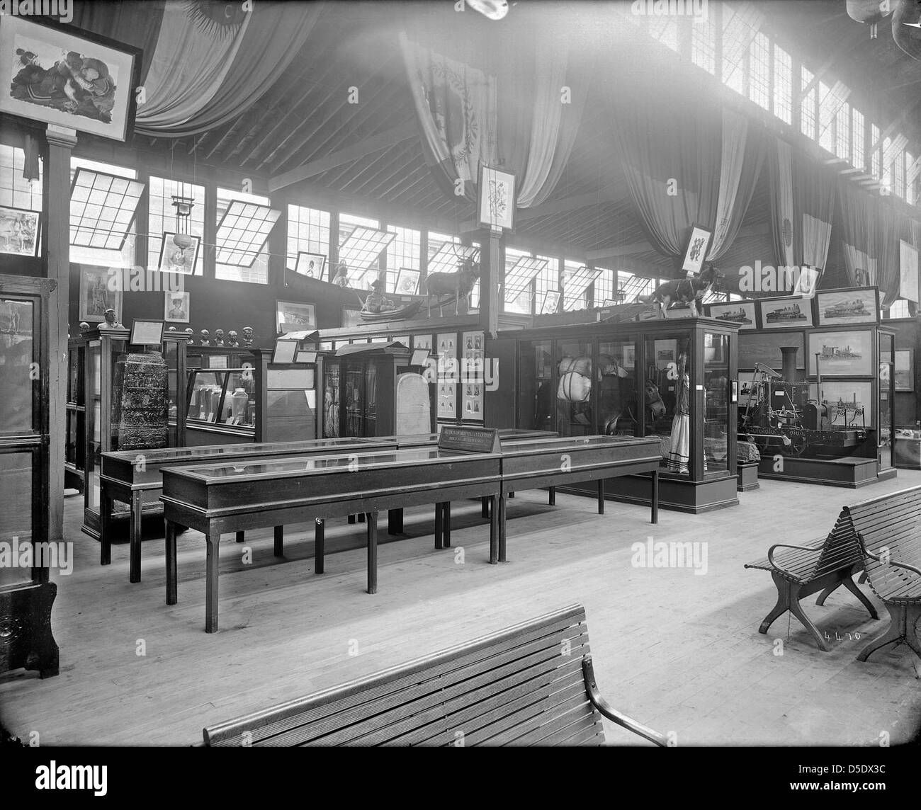 An exhibit at the 1888 Cincinnati Exposition, featuring biblical ...