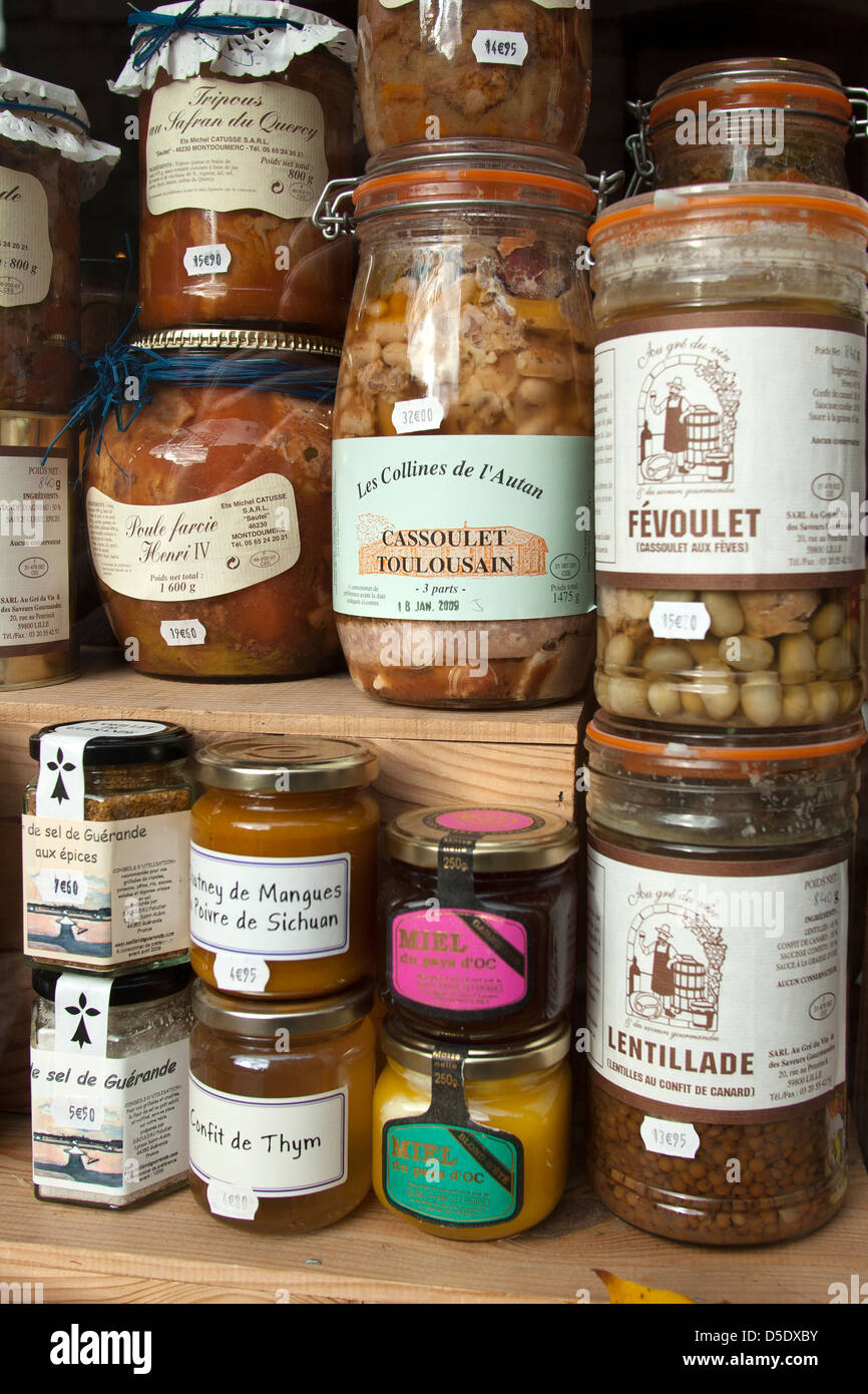 Food Shop Window Display Lille Stock Photo - Alamy