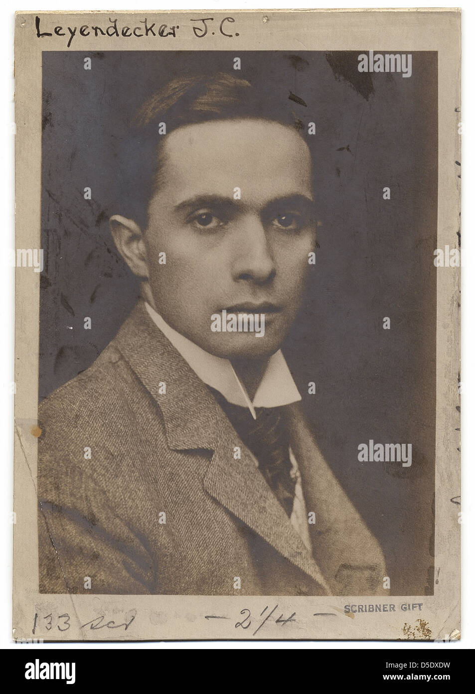 Joseph Christian Leyendecker, a renowned illustrator, captured in a ...
