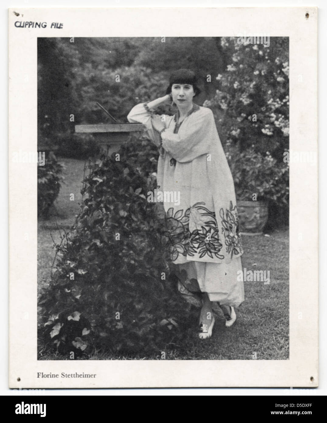 Florine Stettheimer, a prominent artist, is captured in a portrait ...