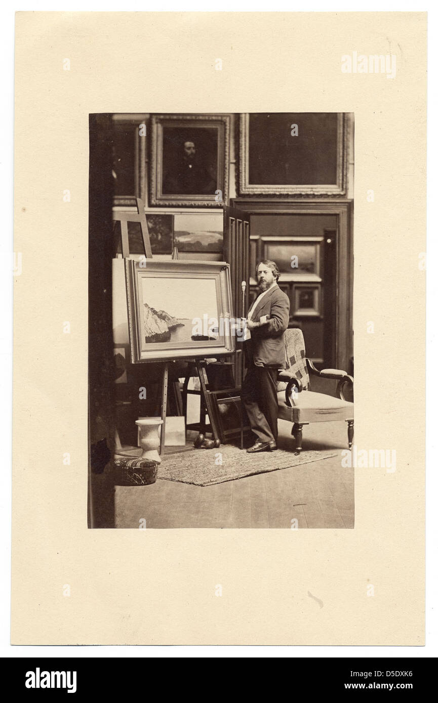 This image portrays the renowned landscape painter John Frederick ...