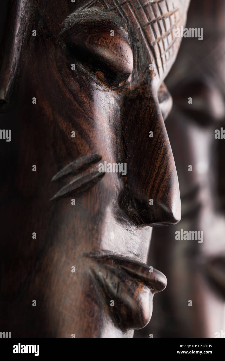 Carved african wooden souvenirs hi-res stock photography and images - Alamy