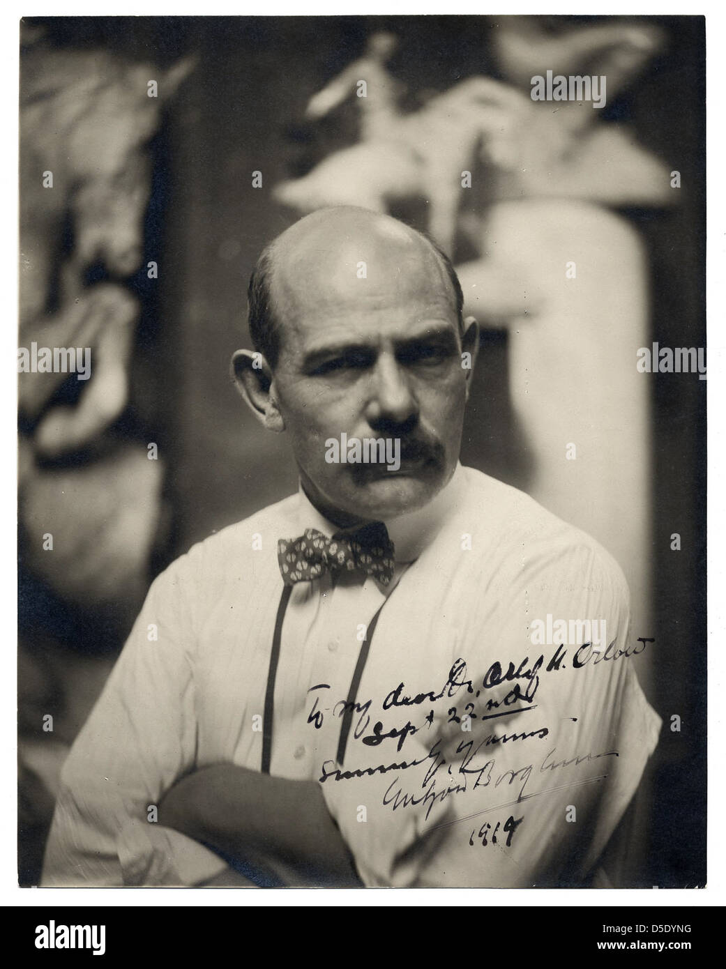 A photograph of Gutzon Borglum, a Danish-American sculptor best known ...