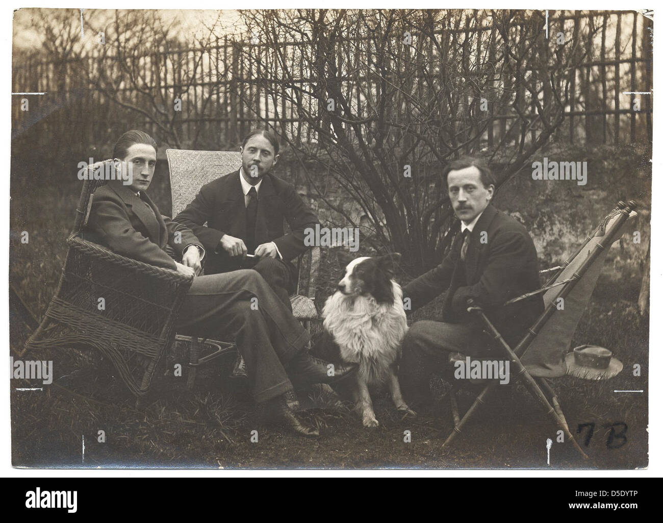 This black-and-white portrait from 1913 shows three brothers from the ...