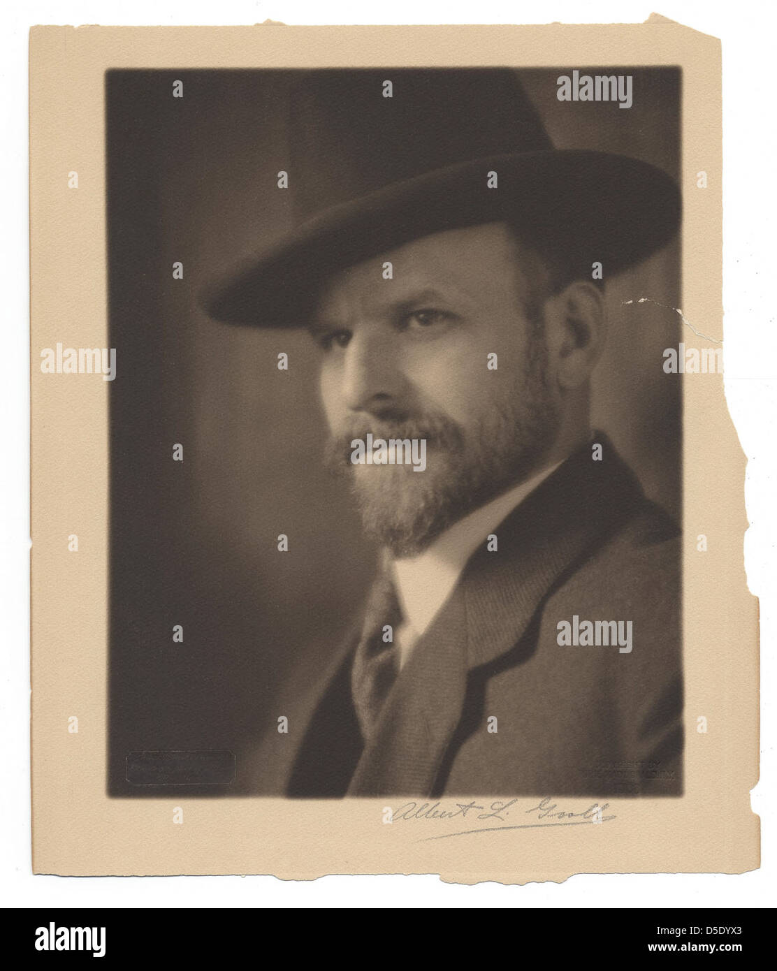 This photograph of Albert L. Groll, an American artist, shows him in a ...