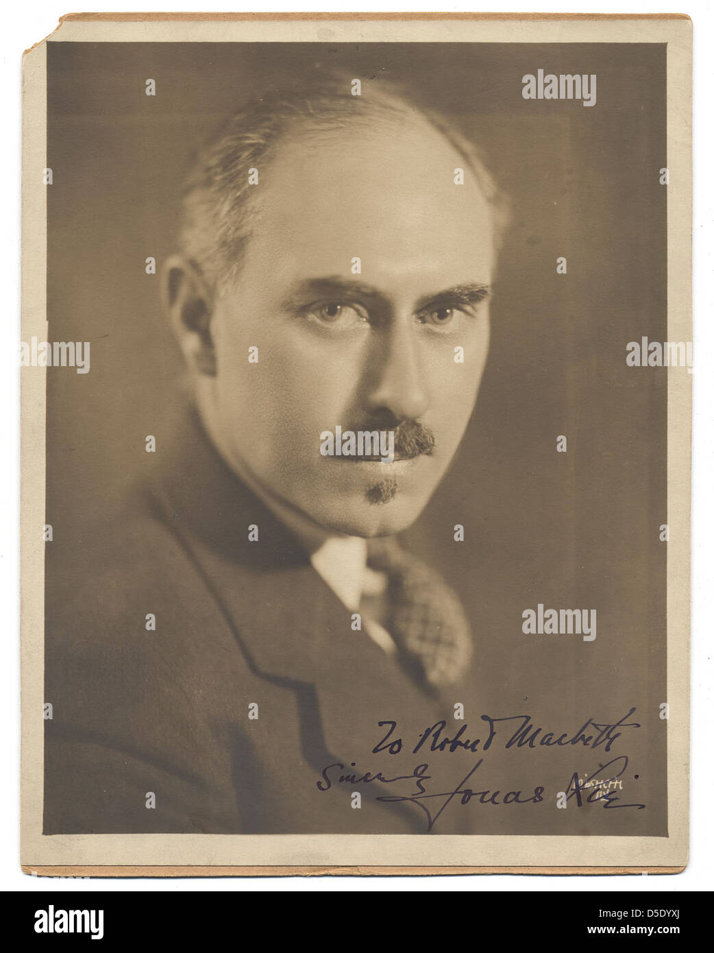This black-and-white portrait of Jonas Lie, a notable artist, features ...