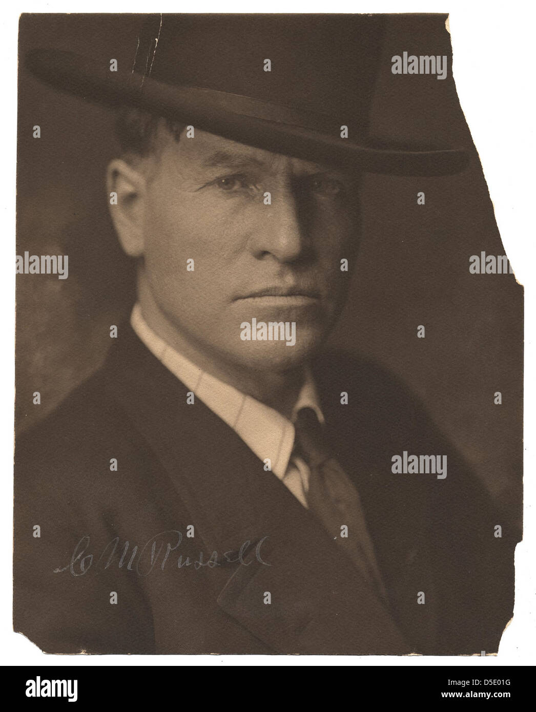 Charles m russell cowboy hi-res stock photography and images - Alamy