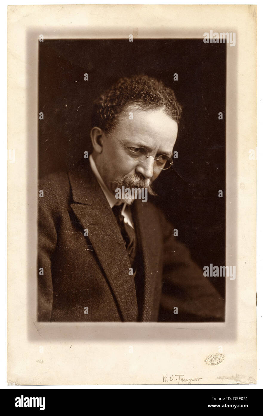 A self-portrait photograph of Henry Ossawa Tanner, an African-American ...