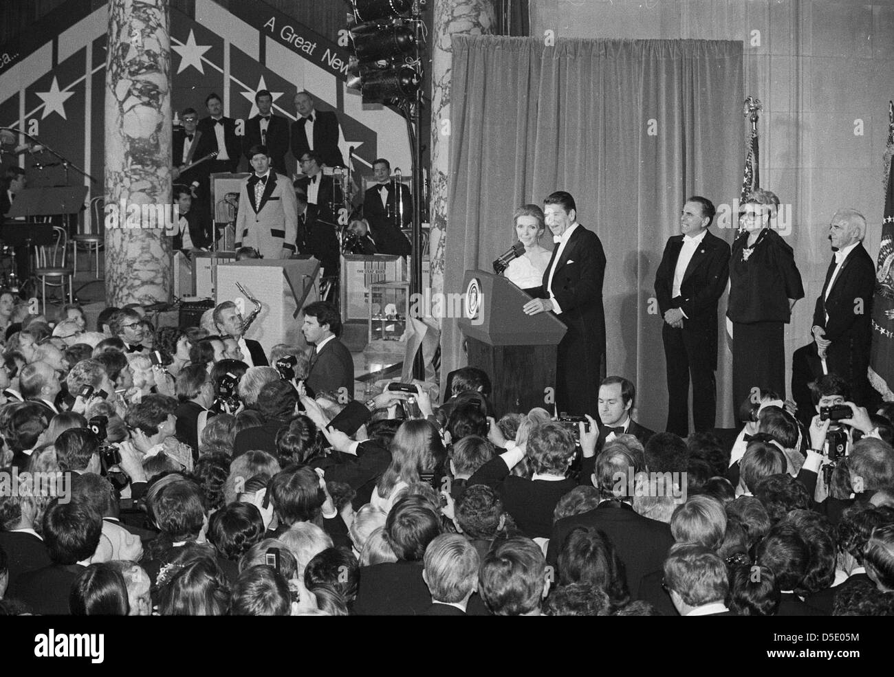 Ronald reagan inauguration Black and White Stock Photos & Images - Alamy