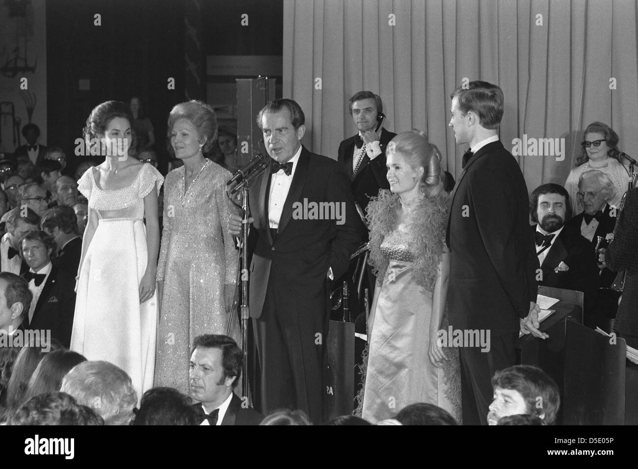 Richard nixon inauguration ball Black and White Stock Photos & Images ...