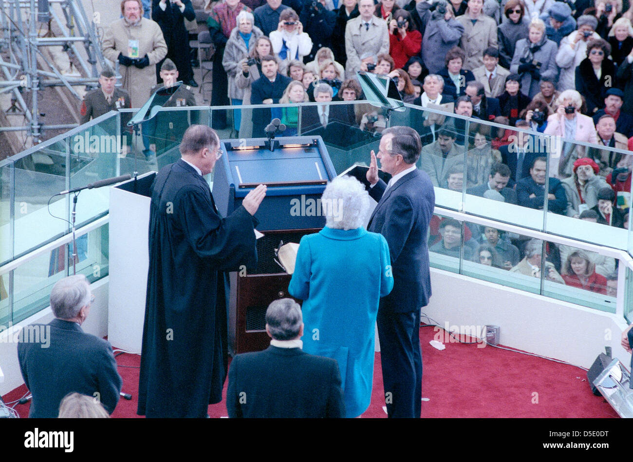 The 1989 Presidential Inauguration of George H. W. Bush at the U.S ...